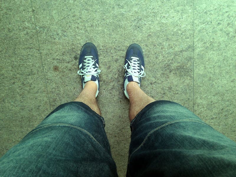 Funny Legs Falling Down the Air Stock Image - Image of modern ...