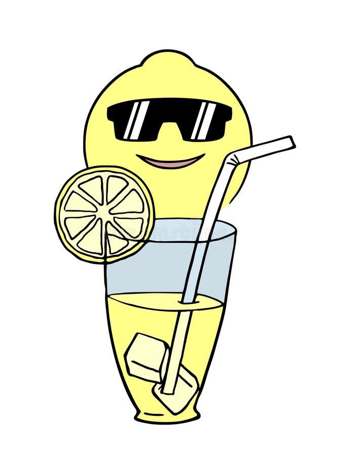 Funny Lemonade Illustration Stock Vector - Illustration of juice ...