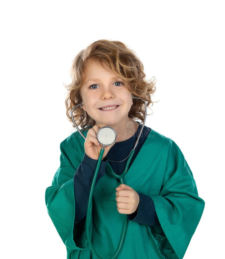 Little doctor stock photo. Image of listening, kids, children - 2620342