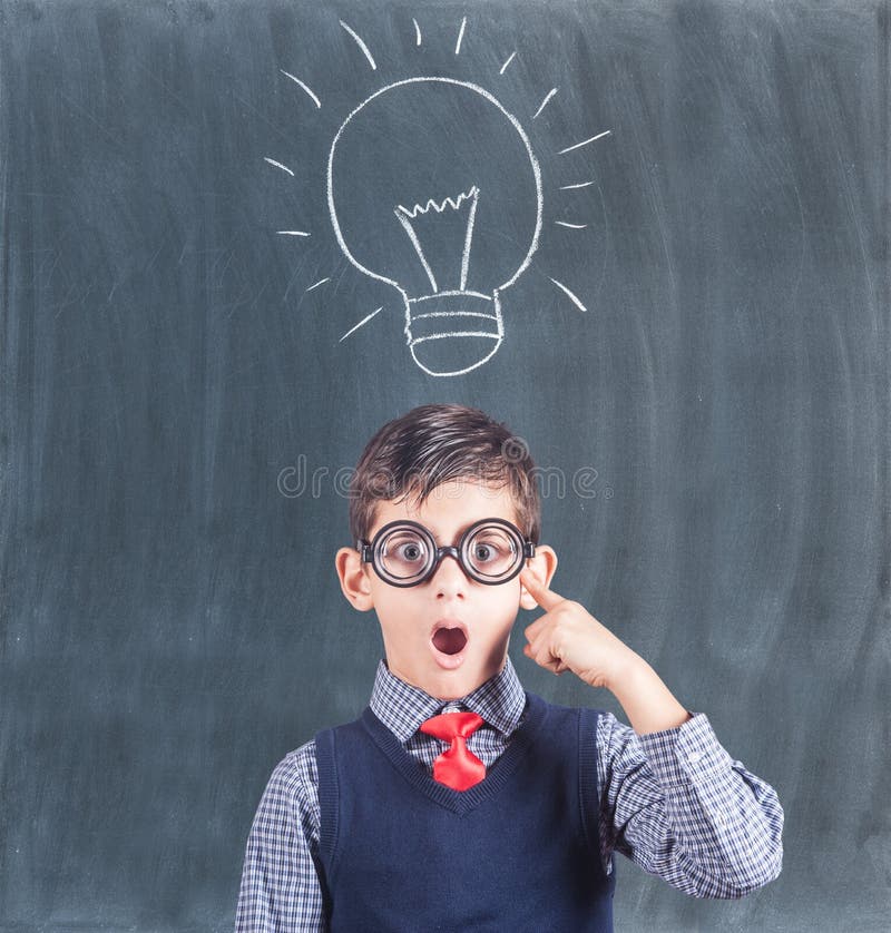 Funny little genius stock image. Image of funny, face - 79430913