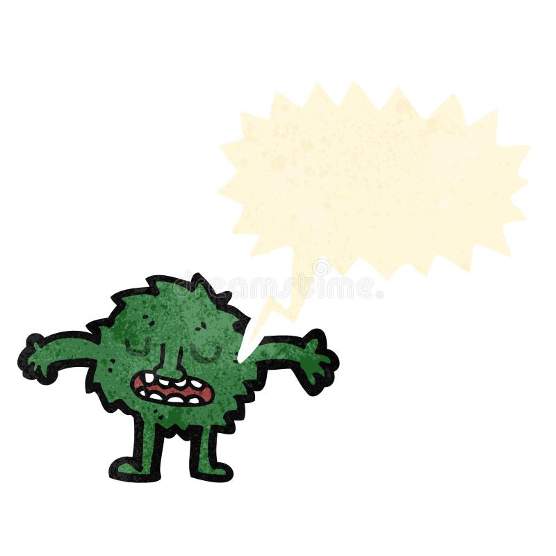 Funny little imp cartoon stock vector. Illustration of retro - 37570345