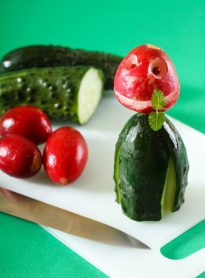 Funny little man stock photo. Image of vegetable, cook - 9769450