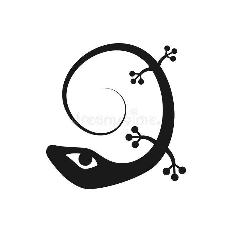 Funny lizard draw stock vector. Illustration of jungle - 161403578