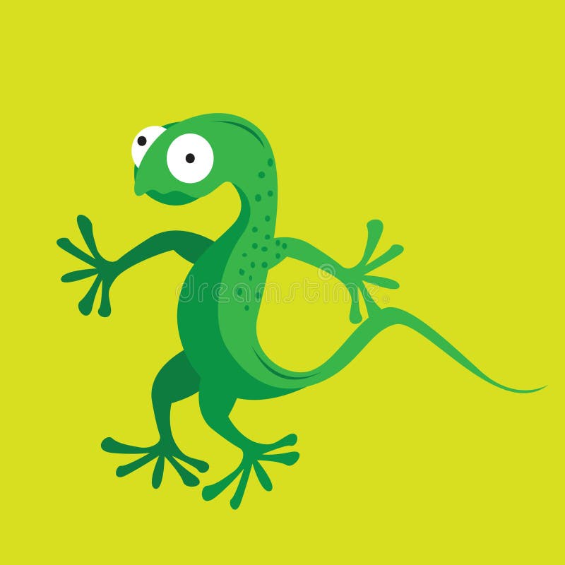 Funny Lizard. Vector Illustration Decorative Design Stock Vector ...