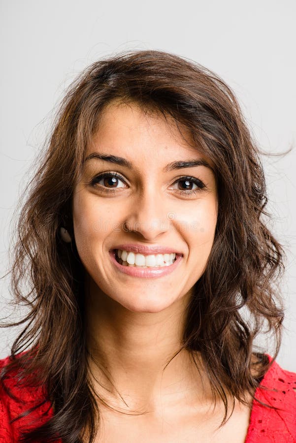 Portrait Real People High Definition Grey Background Stock Image ...