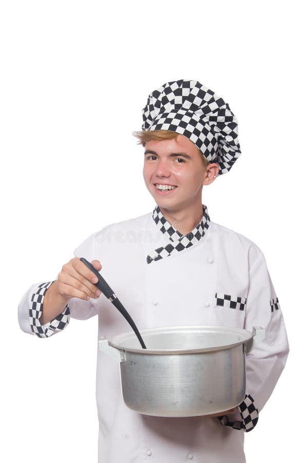 Funny male cook isolated stock photo. Image of funny - 47814132