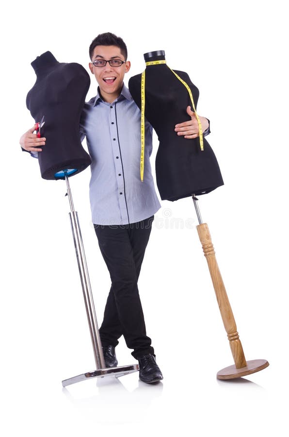 Funny male tailor stock image. Image of fabric, couture - 32480847