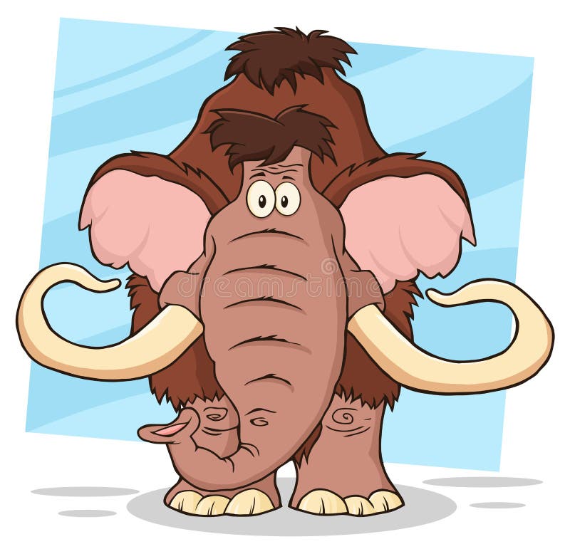 Mammoth Cartoon Character stock vector. Illustration of angry - 243446098