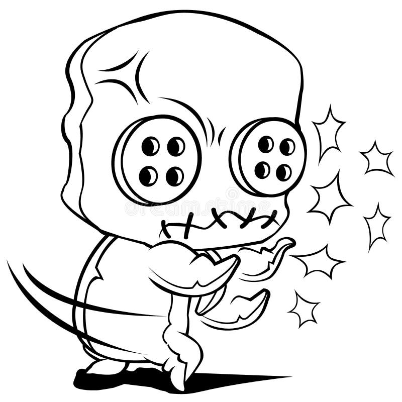 Funny Man Cartoon Character Coloring Page 13 Stock Vector ...