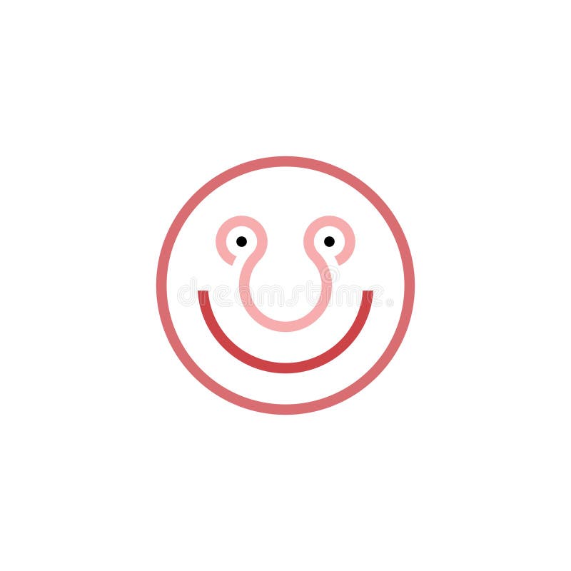 Funny Man Face Icon Logo Vector Clipart Stock Vector - Illustration of ...