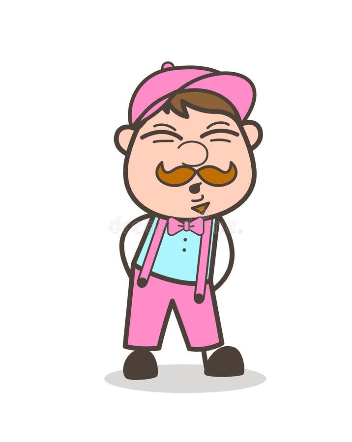 Funny Man Feeling Pain Vector Graphic Concept Stock Illustration ...