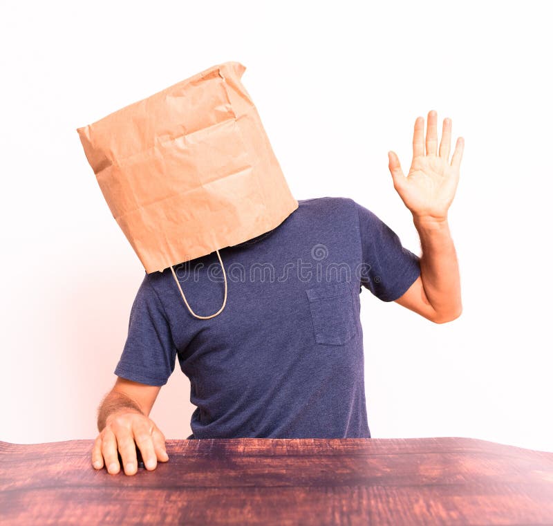 186 Man Hands Paper Head Blank Stock Photos - Free & Royalty-Free Stock ...
