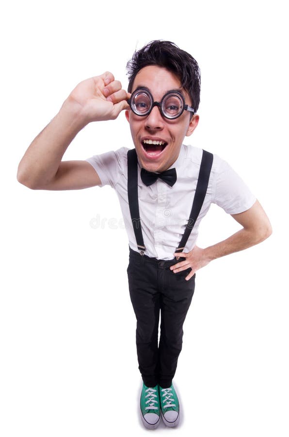 Funny man isolated stock photo. Image of actor, adult - 42196662