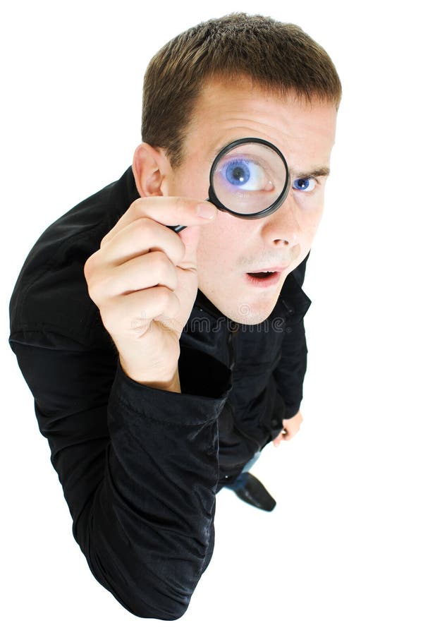 Searching for an idea stock image. Image of nerd, helpless - 13271901