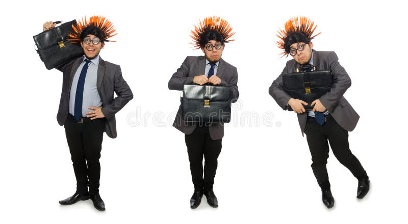 The Funny Man with Mohawk Hairstyle Stock Photo - Image of goofy, hair ...