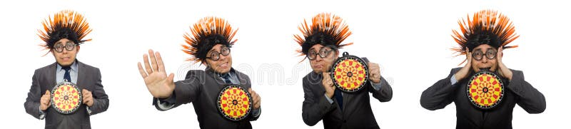 The Funny Man with Mohawk Hairstyle Stock Photo - Image of composite ...