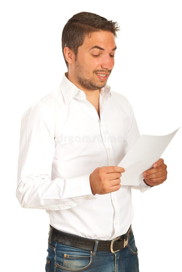 8,960 Happy Man Paper Reading Stock Photos - Free & Royalty-Free Stock ...
