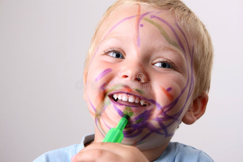 Funny Mess stock image. Image of playful, mouth, shoulders - 5926503