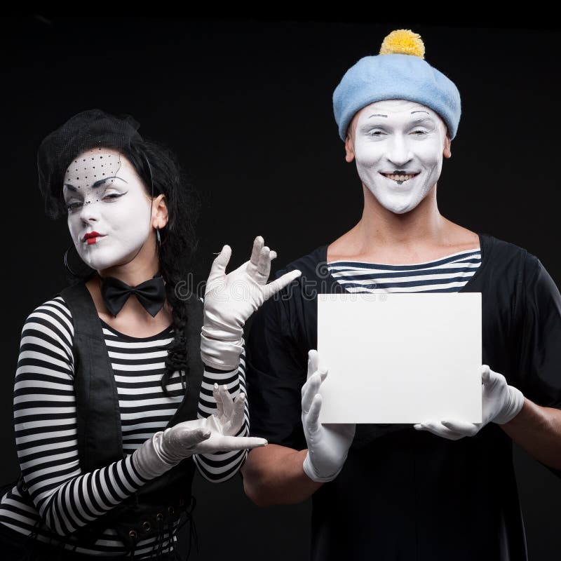 Funny mimes stock image. Image of glad, delighted, women - 42453471
