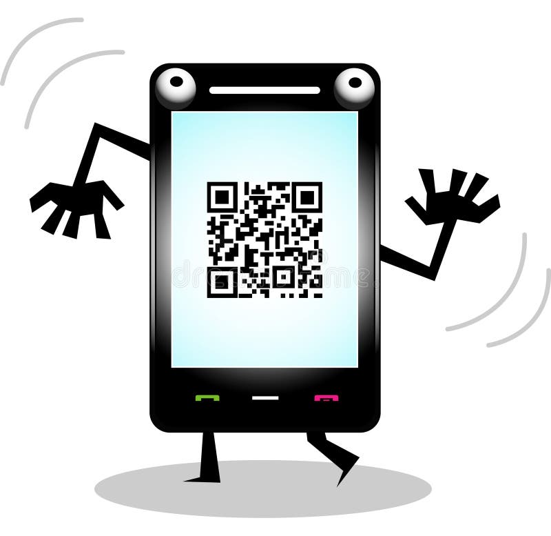 Funny Mobile Phone Character Stock Vector - Illustration of cartoon ...