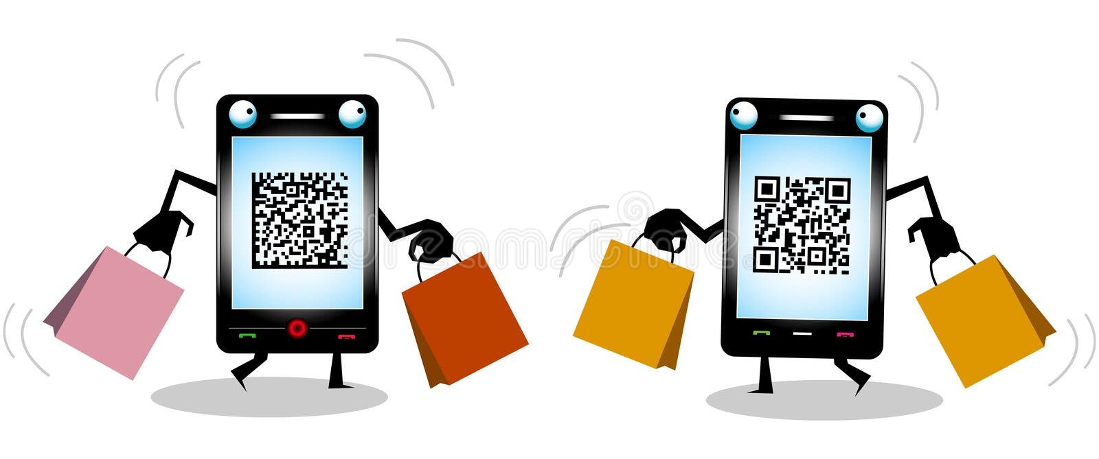 SMARTPHONE QR CODE APP VECTOR ILLUSTRATION Editorial Photo ...