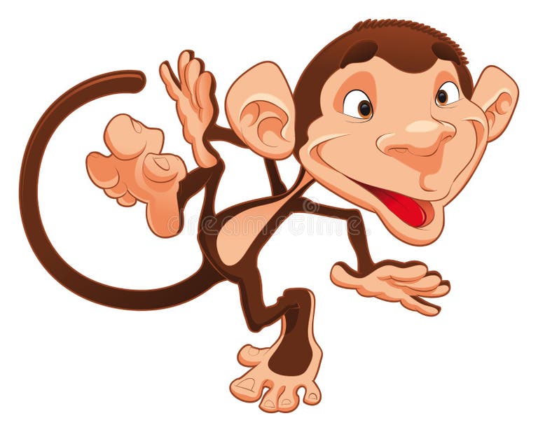 Funny Monkey Character Stock Illustrations – 35,838 Funny Monkey ...