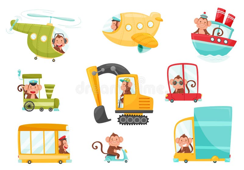Monkey Bus Stock Illustrations – 90 Monkey Bus Stock Illustrations ...