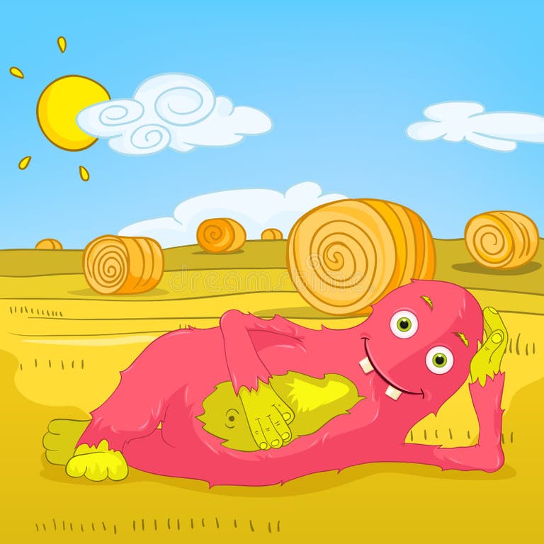 Cartoon Monster Yoga Stock Illustrations – 174 Cartoon Monster Yoga ...