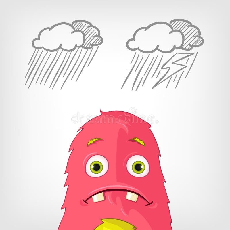 Funny Monster. stock illustration. Illustration of frustration - 28939972