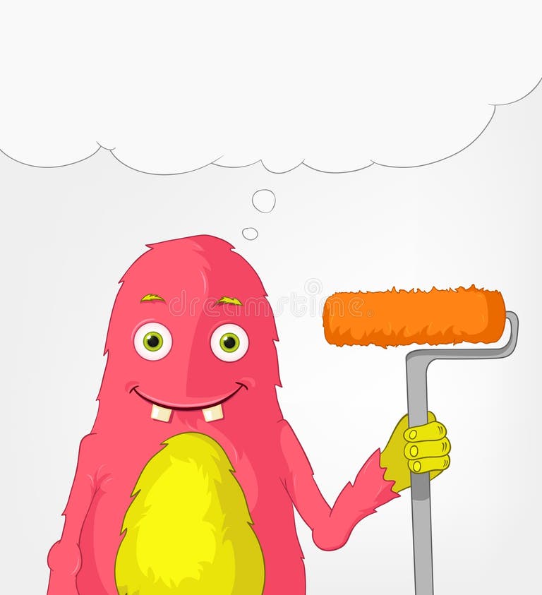Monster Painter Stock Illustrations – 546 Monster Painter Stock ...