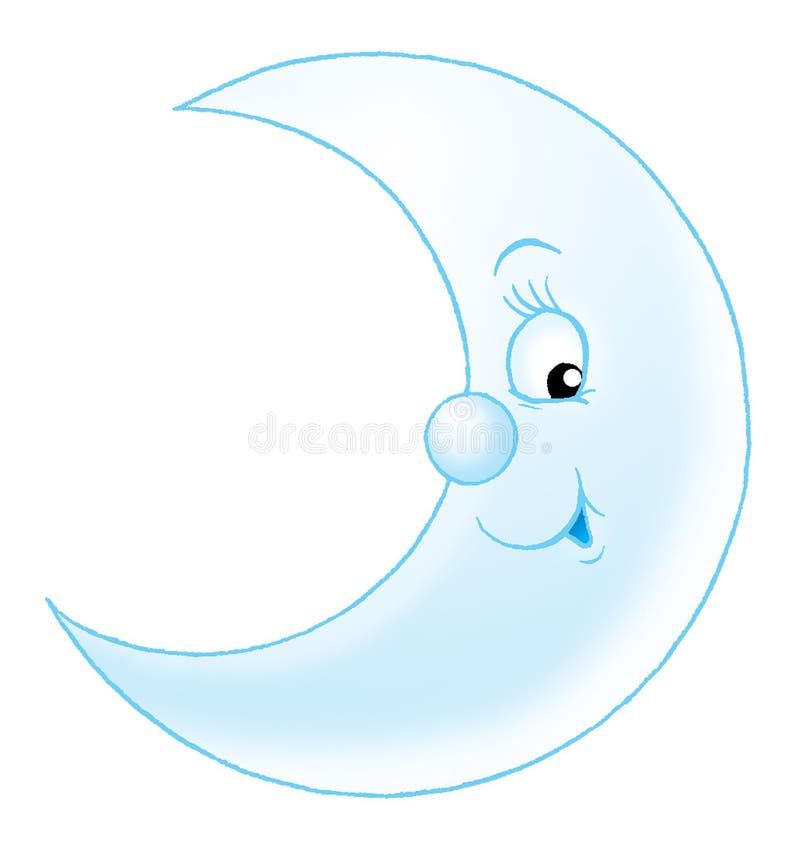 Funny moon stock illustration. Illustration of game, white - 1515029
