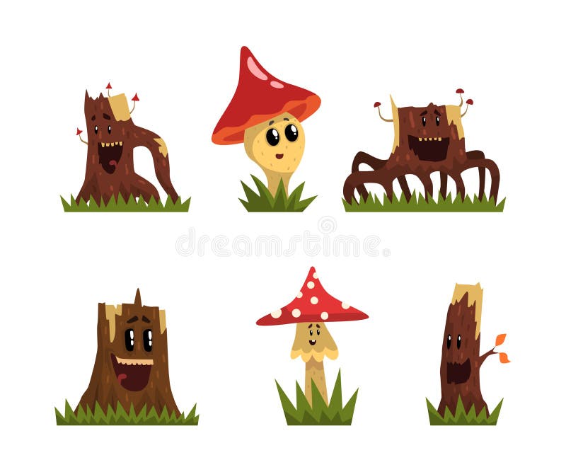 Funny Humanized Tree Stock Illustrations – 295 Funny Humanized Tree ...