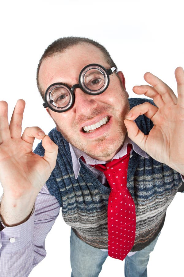 Nerd student stock image. Image of retro, student, nerd - 31856617