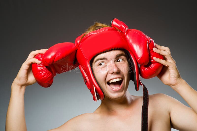 Funny nerd boxer stock image. Image of humor, fist, angry - 45698485