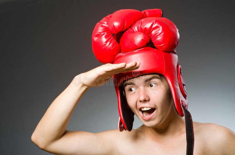 Funny nerd boxer stock image. Image of boxing, fist, humor - 45989215