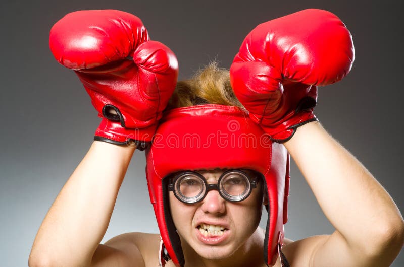 Funny nerd boxer stock image. Image of humor, feeble - 46630461