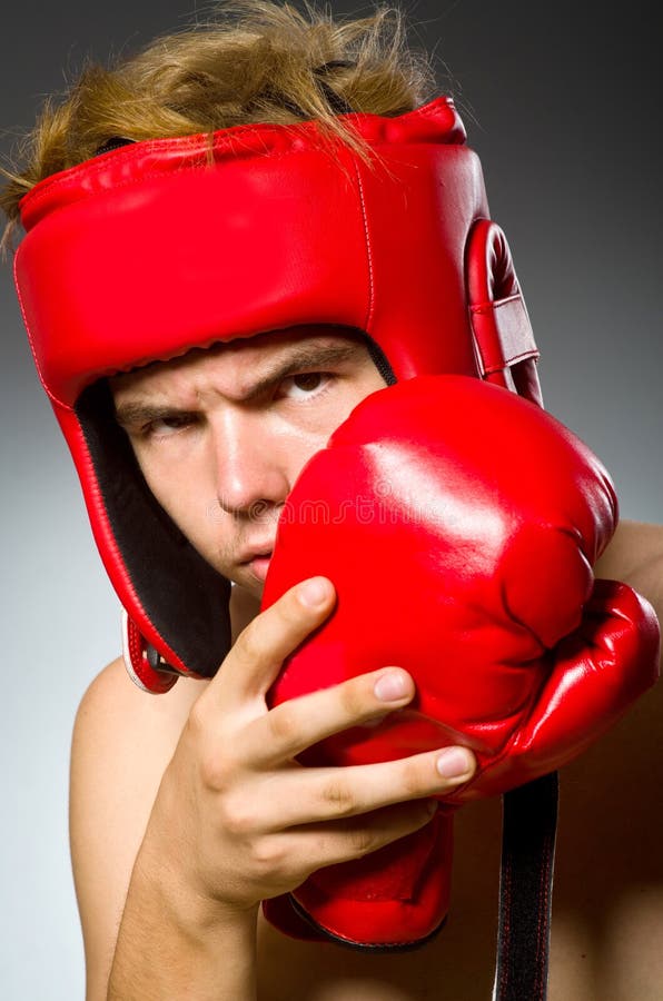 Funny nerd boxer stock image. Image of angry, exercise - 46631499