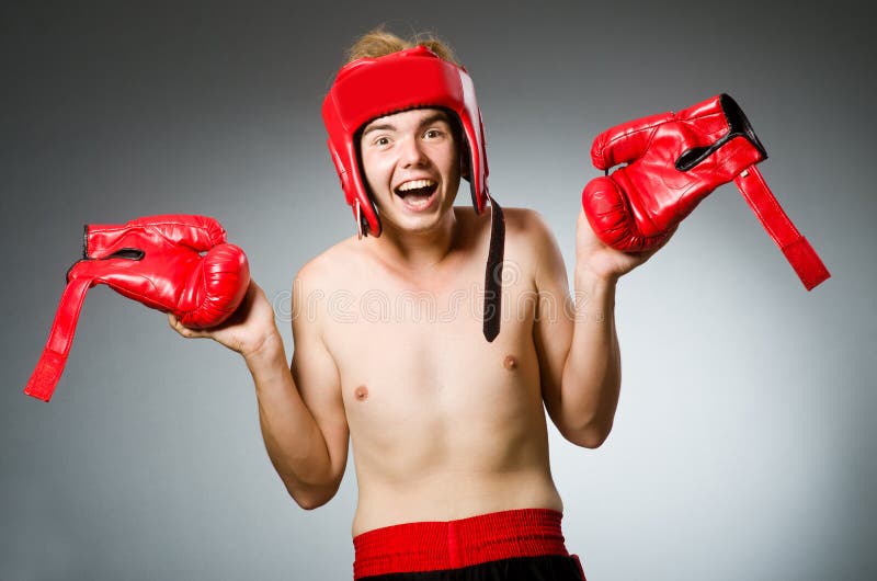 Funny nerd boxer stock photo. Image of fight, athlete - 46991732