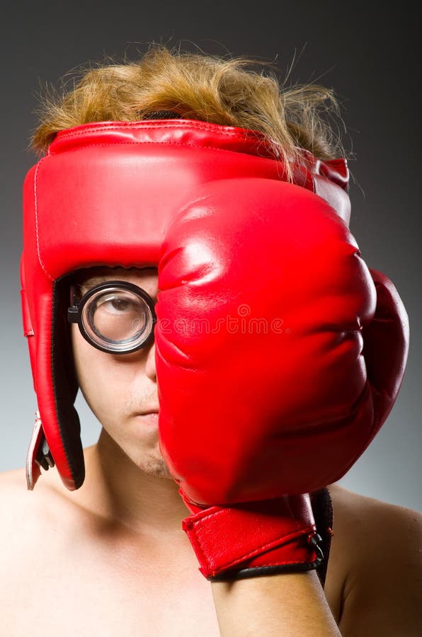 Funny nerd boxer stock photo. Image of humor, conflict - 48207910