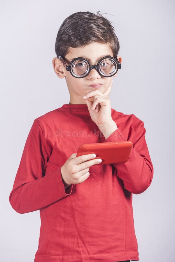 Funny smart kid stock image. Image of child, bulb, bright - 84216143