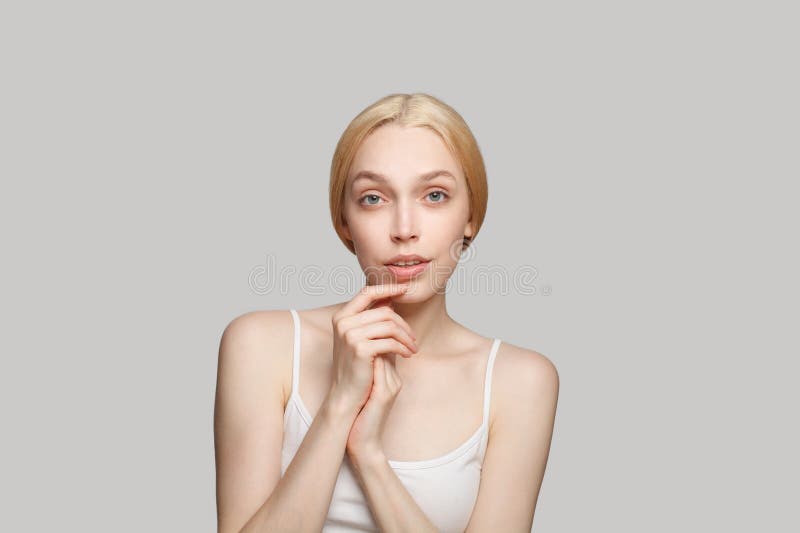 Funny Nice Model Posing, Beauty Portrait Stock Photo - Image of beauty ...