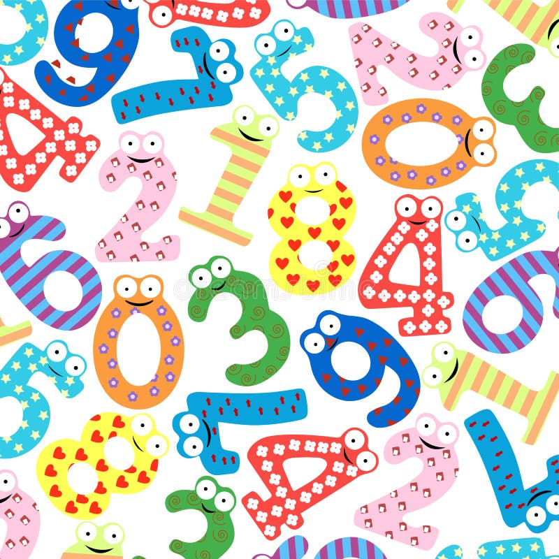 Funny Number Background -Vector Stock Vector - Image: 27236107