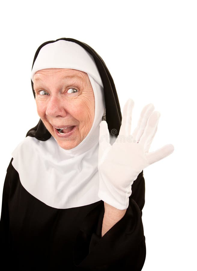 Funny Nun stock photo. Image of teacher, woman, veil - 12716492