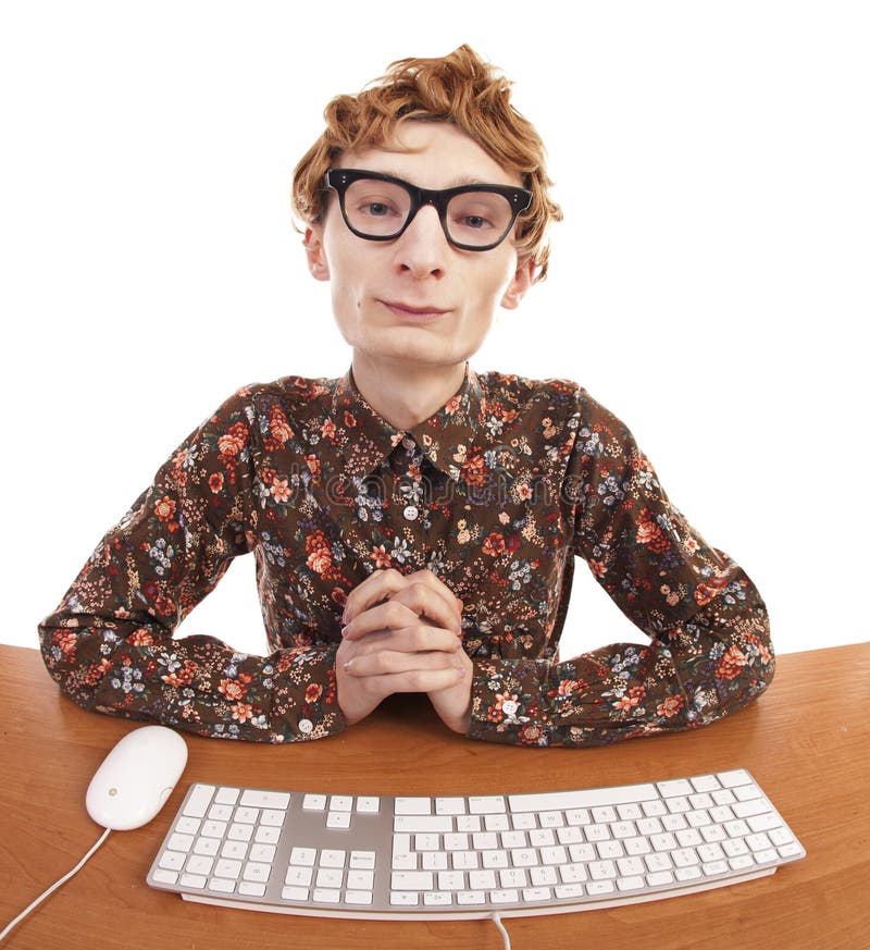Funny office worker stock photo. Image of curious, communication - 21207222