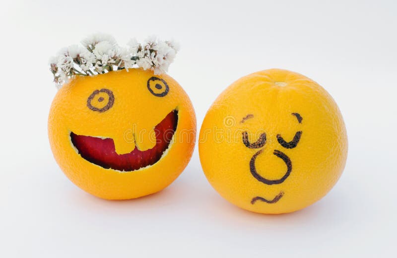 A funny oranges stock image. Image of like, smile, groom - 61220647