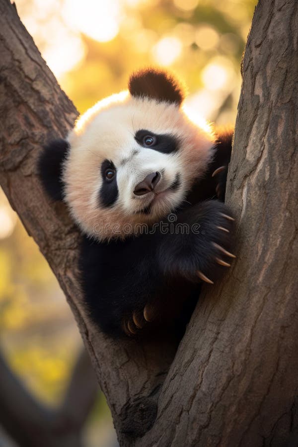 Funny panda bear10 stock photo. Image of panda, endangered - 302106592