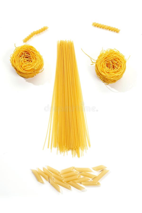Funny pasta face stock photo. Image of agricultural, merry - 1152756