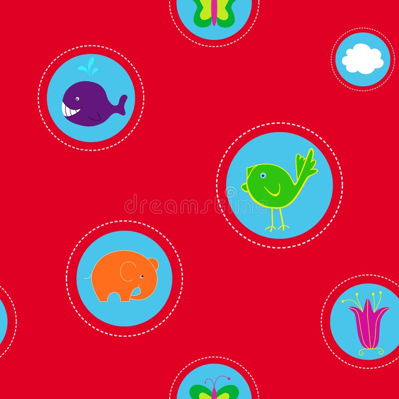 Funny pattern stock vector. Illustration of elephant - 26421034
