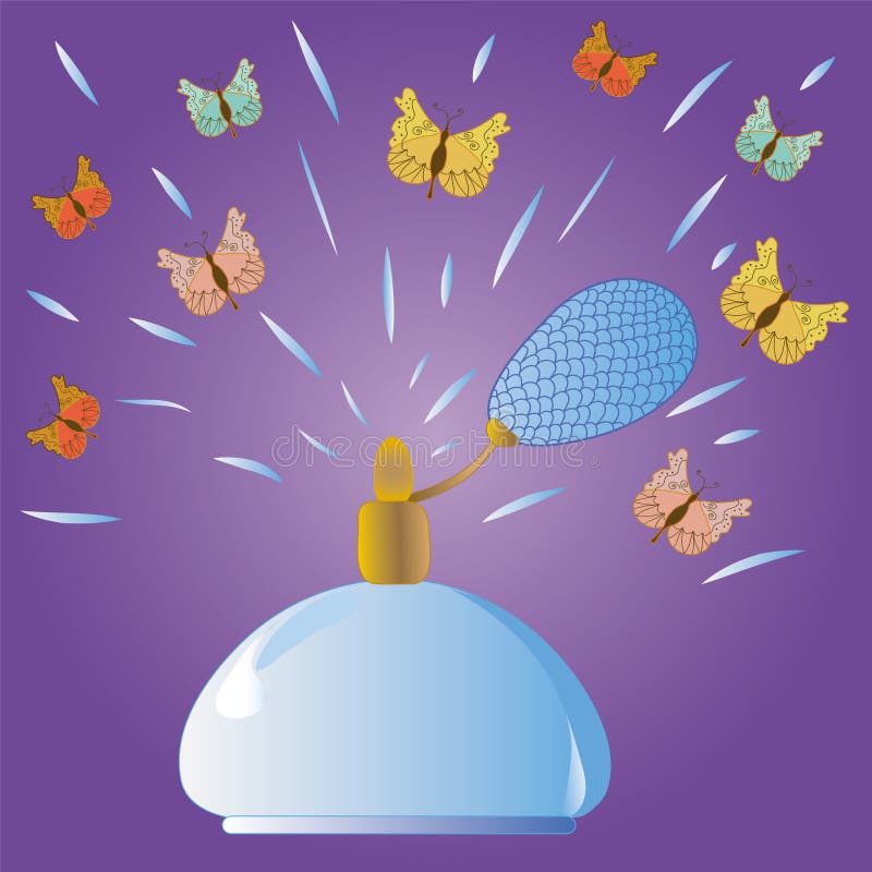 Funny perfume bottle stock vector. Illustration of retro - 12951374