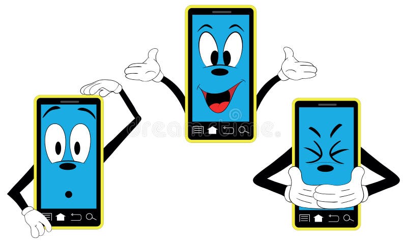 Funny phone stock vector. Illustration of link, laughter - 27907836
